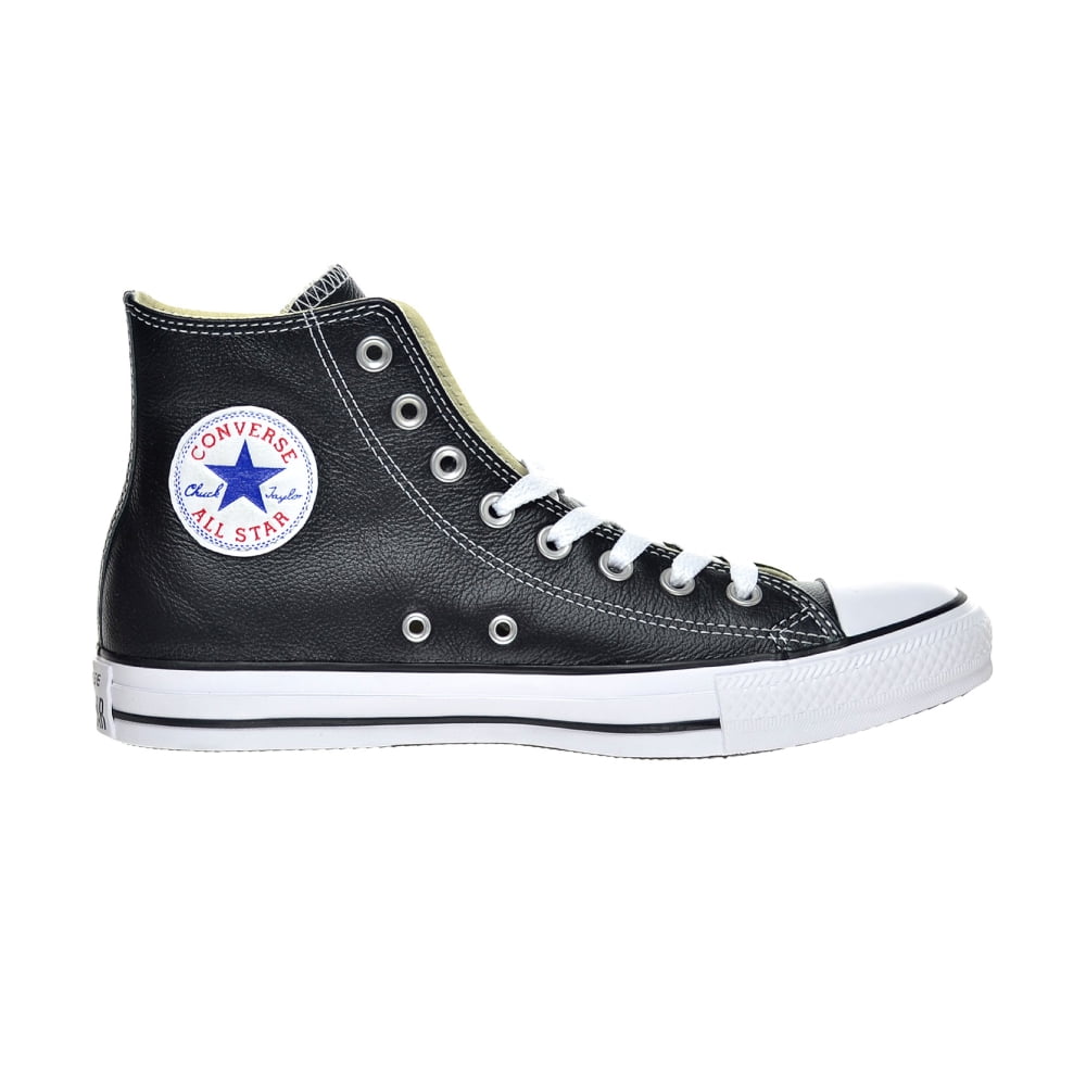 Tenis Converse de Bota All Star de Piel Negro-Blanco Unisex 132170C 22 ...