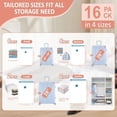 16 Pack Vacuum Storage Bags, Space Saver Bags (2J/2L/3M/3S/6Roll ...