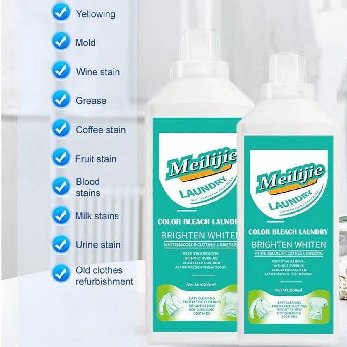 Powerful Color Bleach Laundry Detergent,2pcs - Walmart.ca