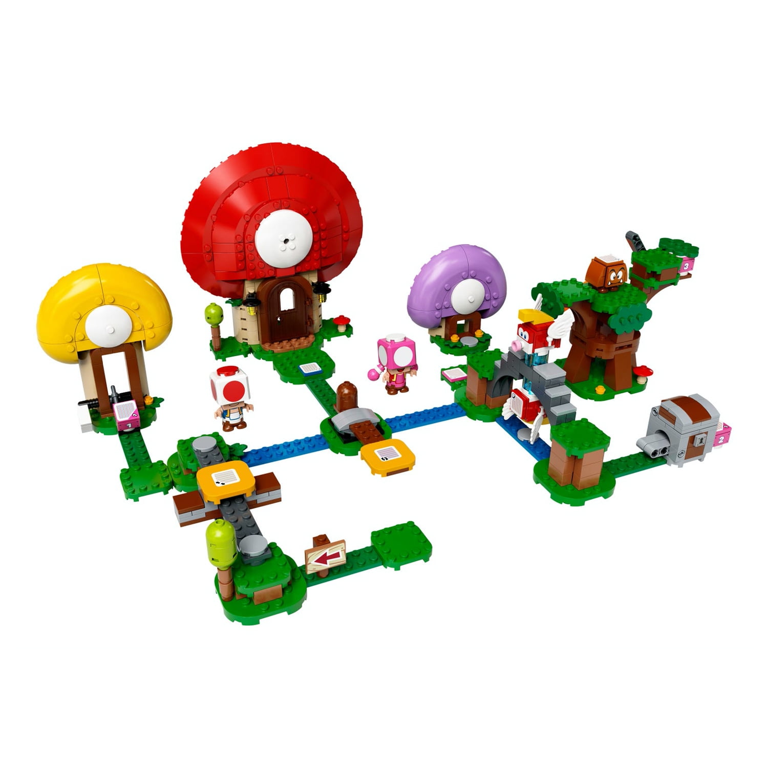 LEGO 71368 Super Mario Toad's Treasure Hunt Expansion Set Building Kit ...
