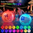 2 Pack Solar Floating Pool Lights Color Changing 16" Led Glow Balls ...