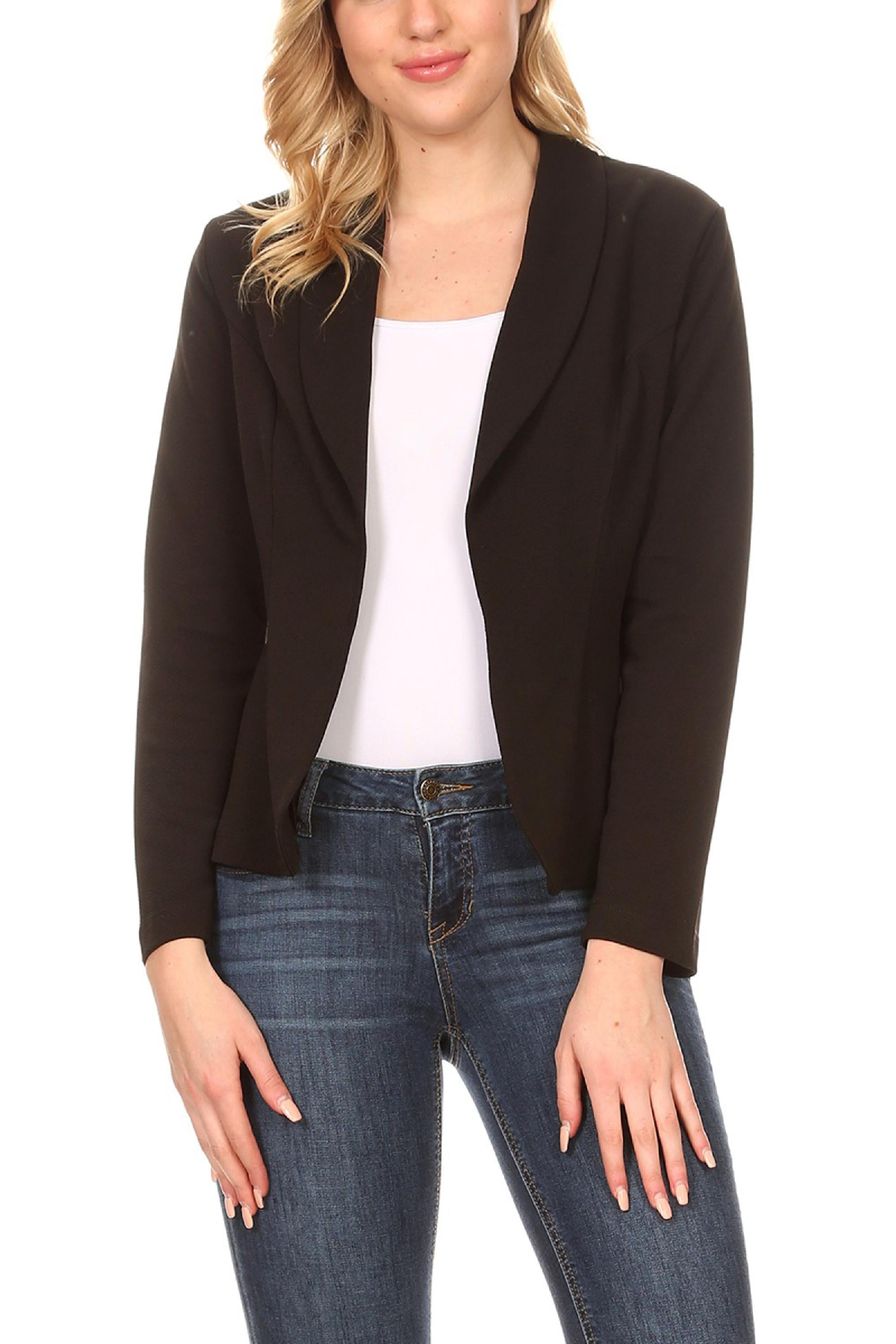 Womens Fitted Black Blazer