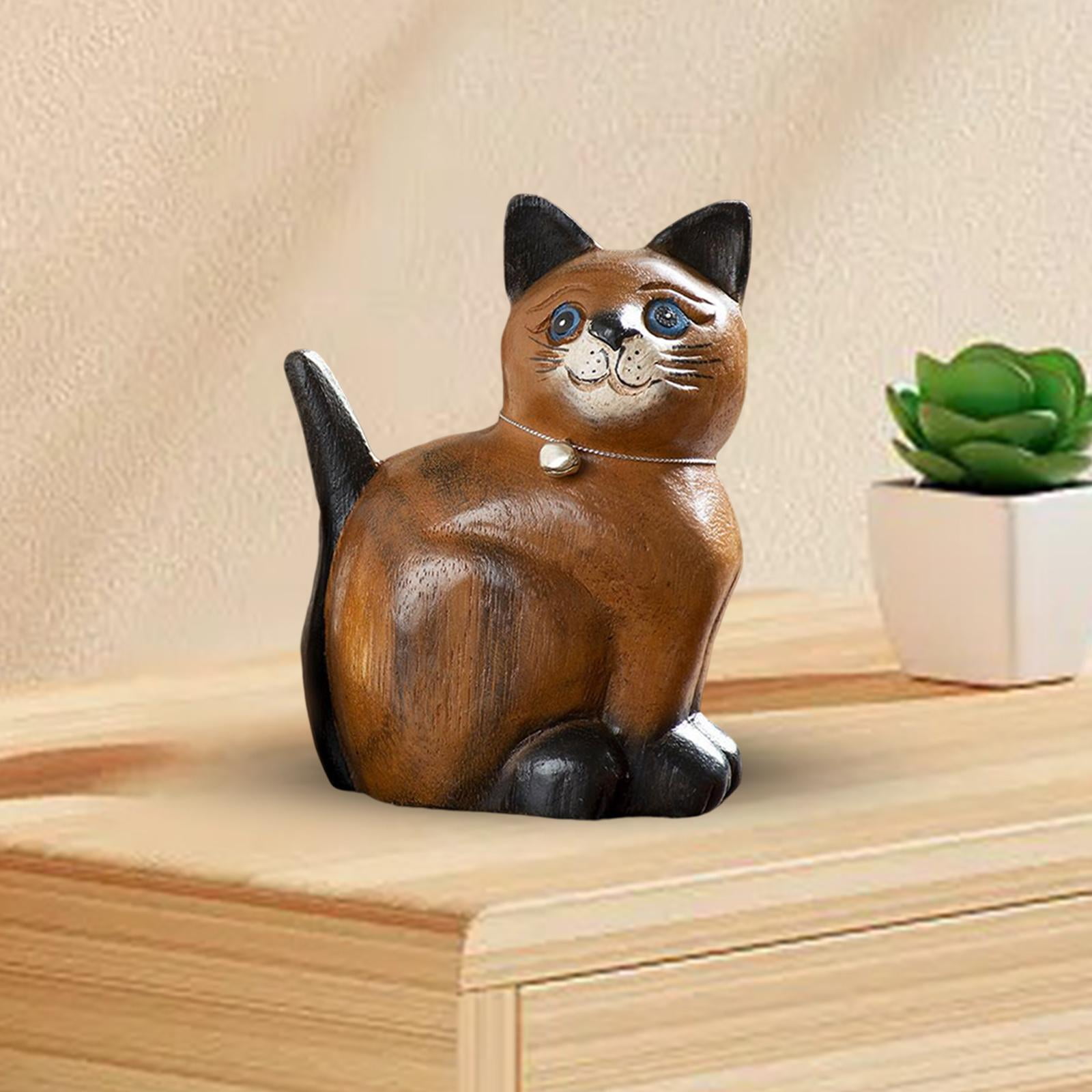 Estatua de gato perfecl Estatuilla de gato Adorno de gato Escultura de ...