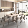LHYY Rectangular extendable dining table,suitable for 6-10 people,with ...