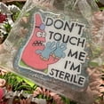 Dont Touch Me Im Sterile Badge Reel, ID Clip, ID Holder, Retractable ...