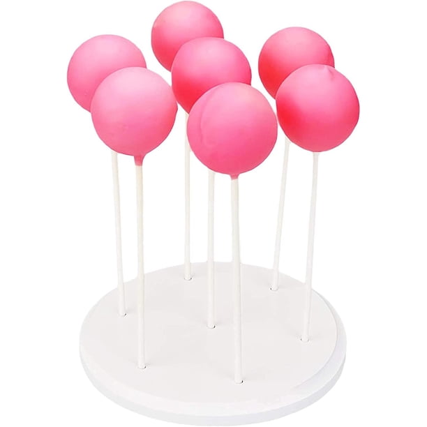 7 Holes Round Wood Lollipop Holder Display, Decorative Candy Or Sucker ...