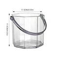Transparent Ingot Ice Bucket Acrylic Champagne Bucket Big Ice Bucket ...