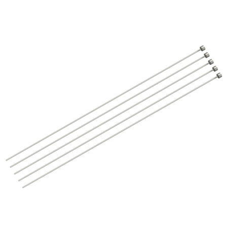 Straight Ejector Pins, 2mm Dia 65Mn Steel Round Tip Punch 250 Length ...