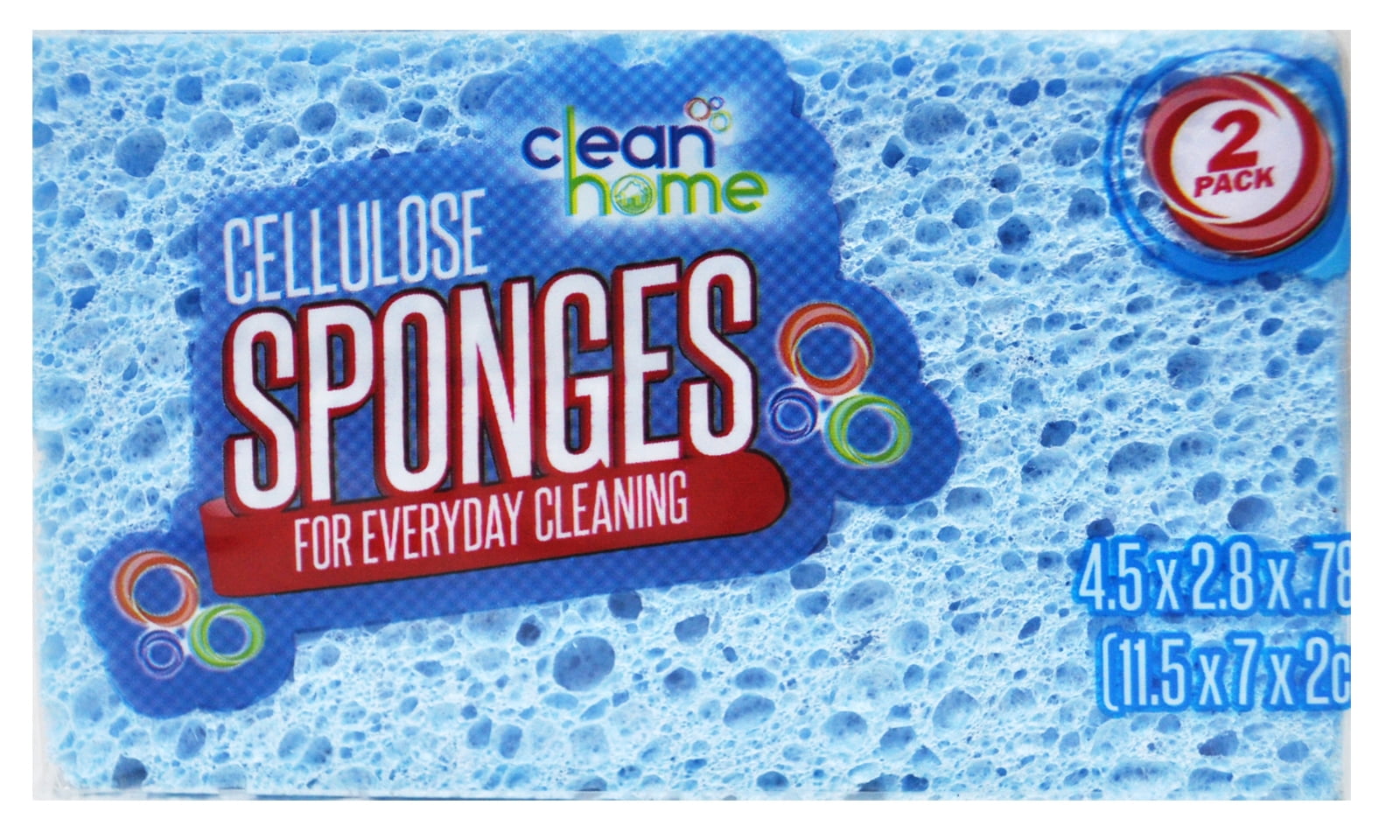 Clean Home Cellulose Sponges 2 Pack - Walmart.com