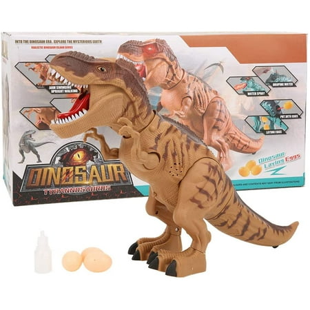 Simulated Flame Mist Spray Electric T-Rex Dinosaur Toy,Walking ...