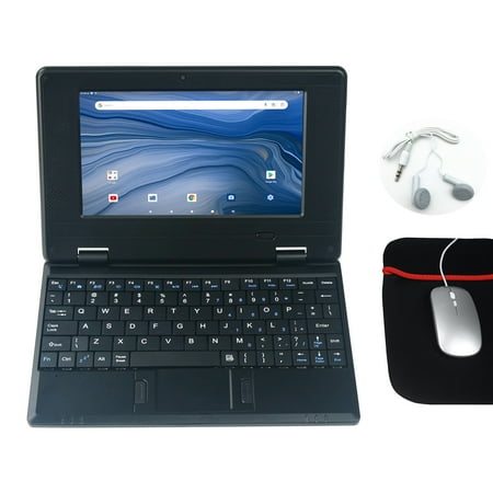 T&C 7" Inch Portable Kids Laptop Computer Powered by Linux-Android 12 ...