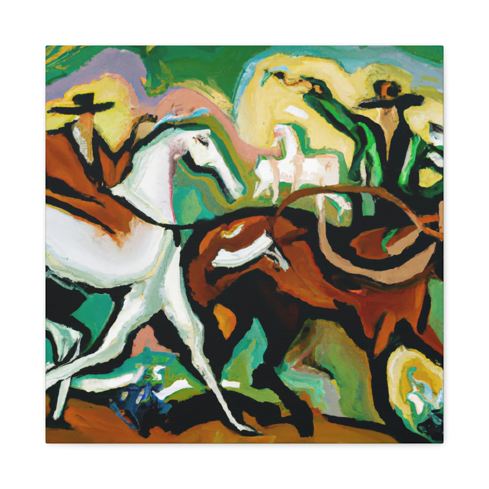 Stagecoach in Motion - Canvas - Walmart.com