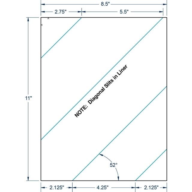 Compulabel 313053, Full Sheet Label Diagonal Slits For All Laser ...