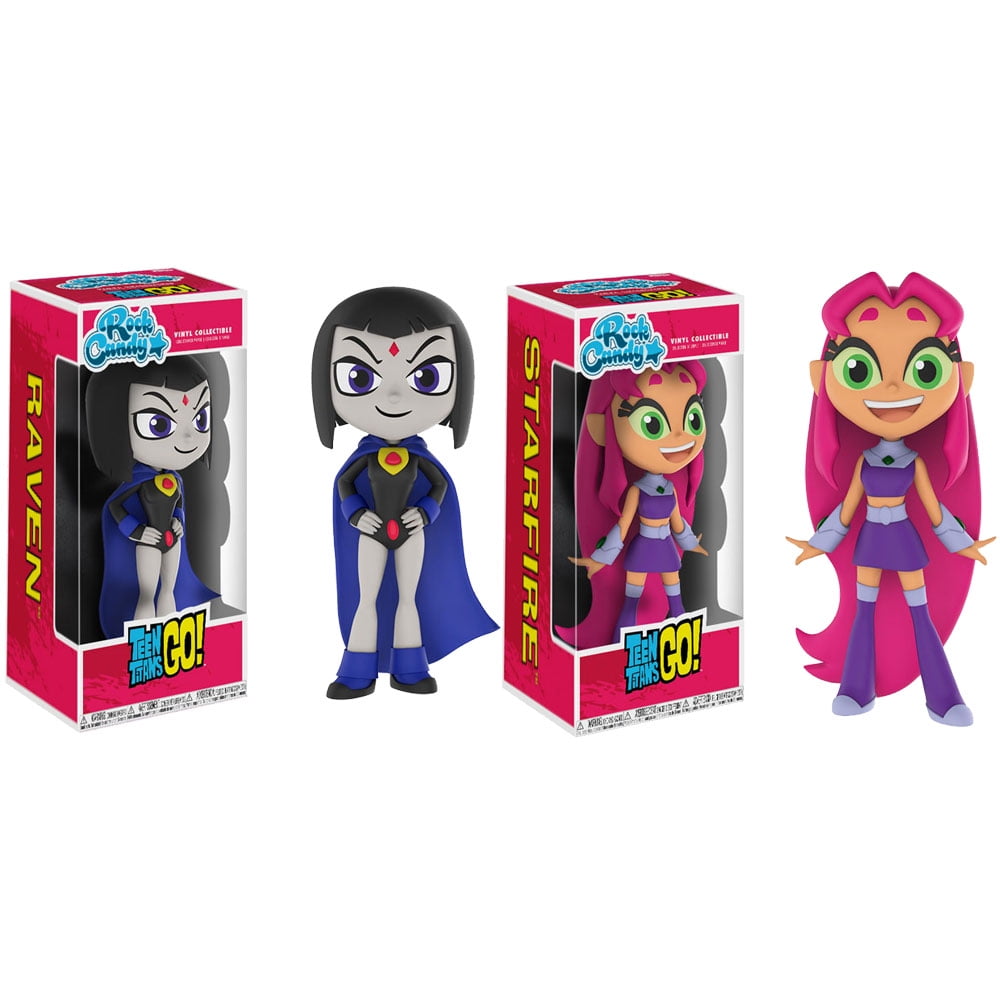 Funko Rock Candy - Teen Titans Go! Vinyl Figures - SET OF 2 (Raven ...