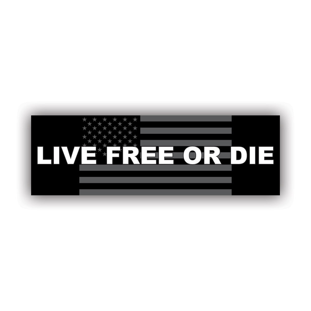 Live Free or Die Bumper Sticker Decal - Self Adhesive Vinyl ...