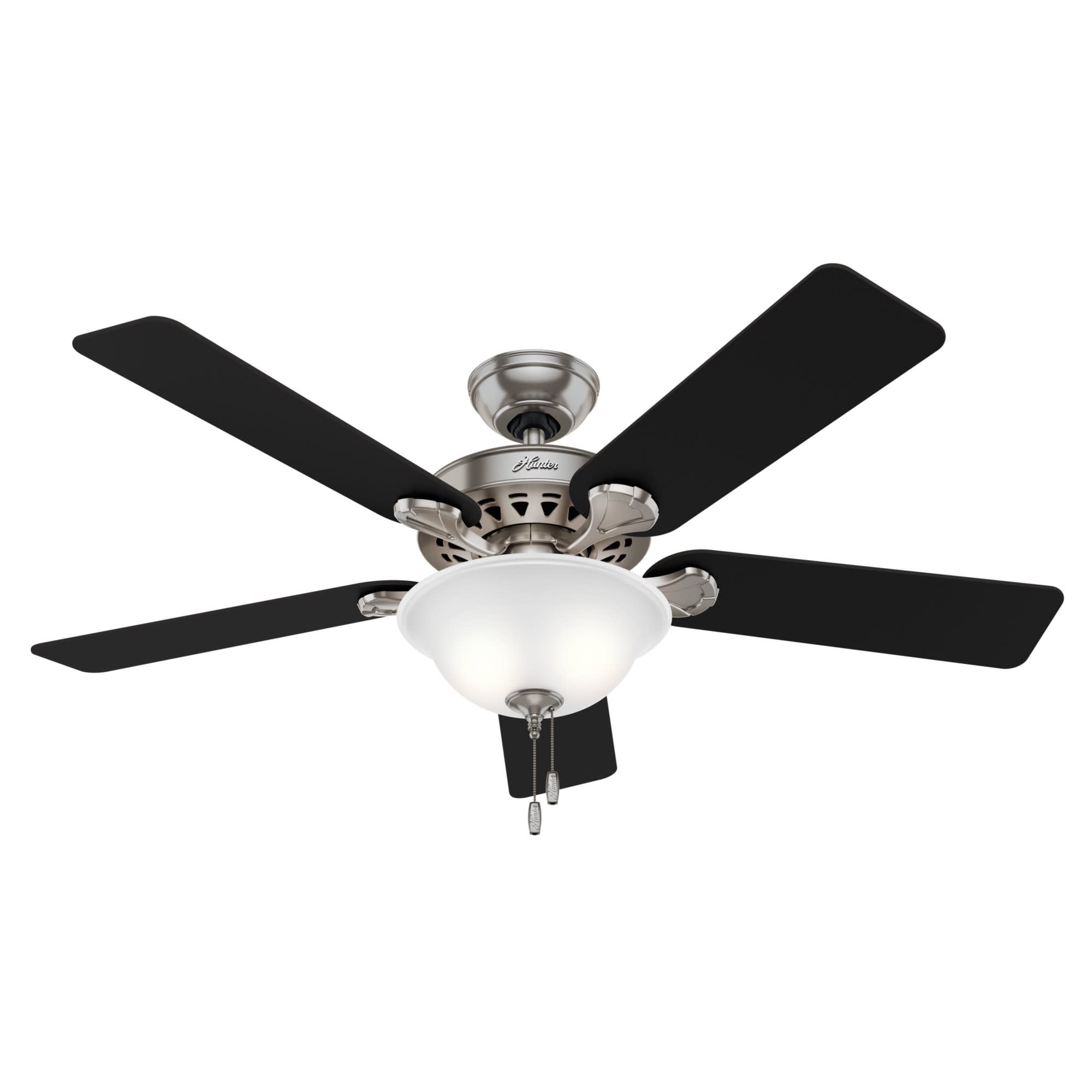 Hunter Waldon 52 Led Waldon 52" 5 Blade Led Indoor Ceiling Fan - Nickel ...