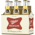Miller High Life Beer, 6 Pack, 12 fl oz Glass Bottles, 4.6% ABV ...