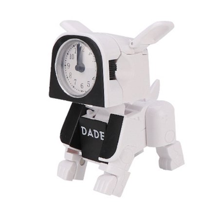 Kids Toy Battery Powered Cute Cartoon Robot Dog For Bedside Alarm Clock ...