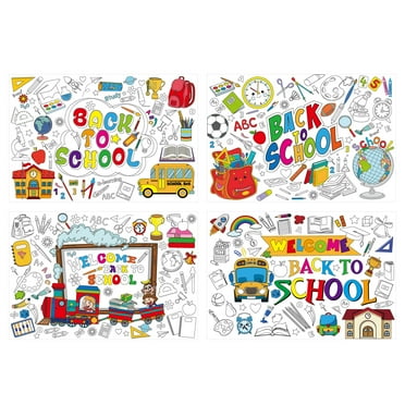 ZEYGC Large Welcome Back to School Background Poster Party Decoration ...