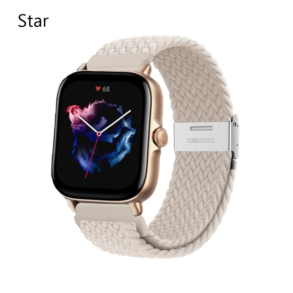 LEIXIUER Nylon Adustable Metal Buckle Band for Amazfit GTS/2/2e/3/GTS2 ...