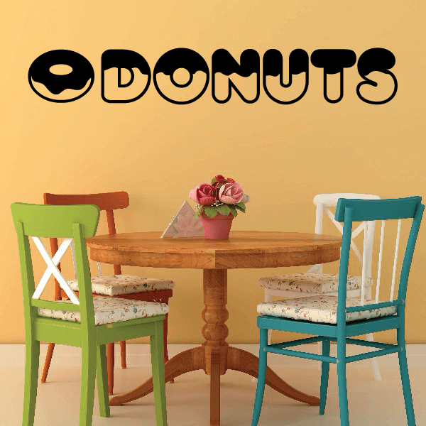 Donuts Wall Decal - Vinyl Decal - Car Decal - Vd003 - 36 Inches ...