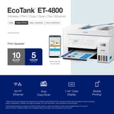 Epson, Wireless All-in-One Printer, ET-4800 with Scanner, Copier, Fax ...