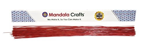 Red Floral Wire 18 Gauge, Paddle Wire, Florist Wire for Wire Stems ...