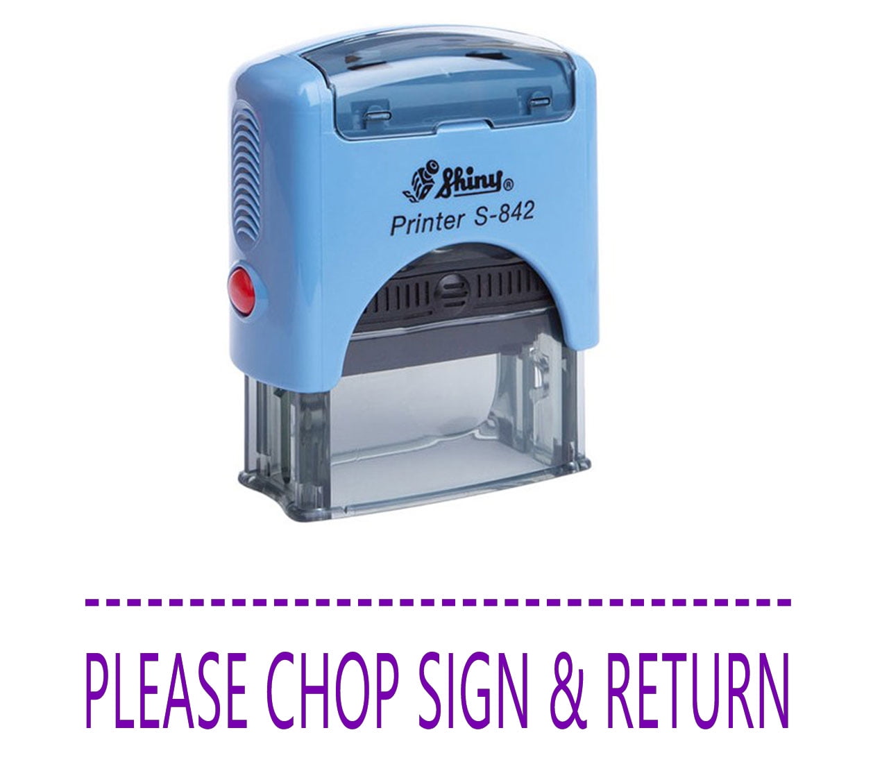 PLEASE CHOP SIGN & RETURN Self Inking Rubber Stamp Office Stationary ...