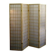 DecMode Modern 3 Panel Metal Room Divider Screen with Geometric Pattern ...