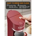 Single Serve Coffee Maker for K-Cup and Ground Coffee, Fast Brew, 6-12 ...