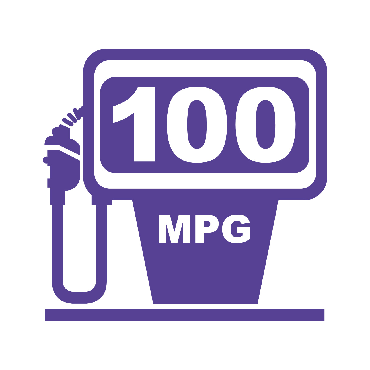 100 MPG Sticker Decal Die Cut - Self Adhesive Vinyl - Weatherproof ...