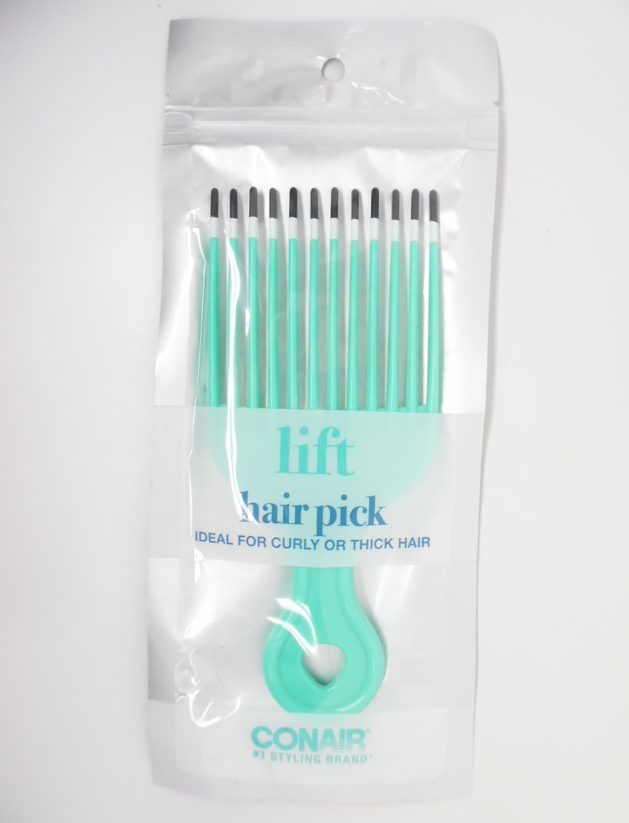 Conair Styling Grooming Large Color Dip Hair Pick for Curly or Thick ...