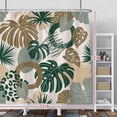 Baocicoo Bohemian Monstera Leaves Boho Floral Shower Curtain Decorative ...