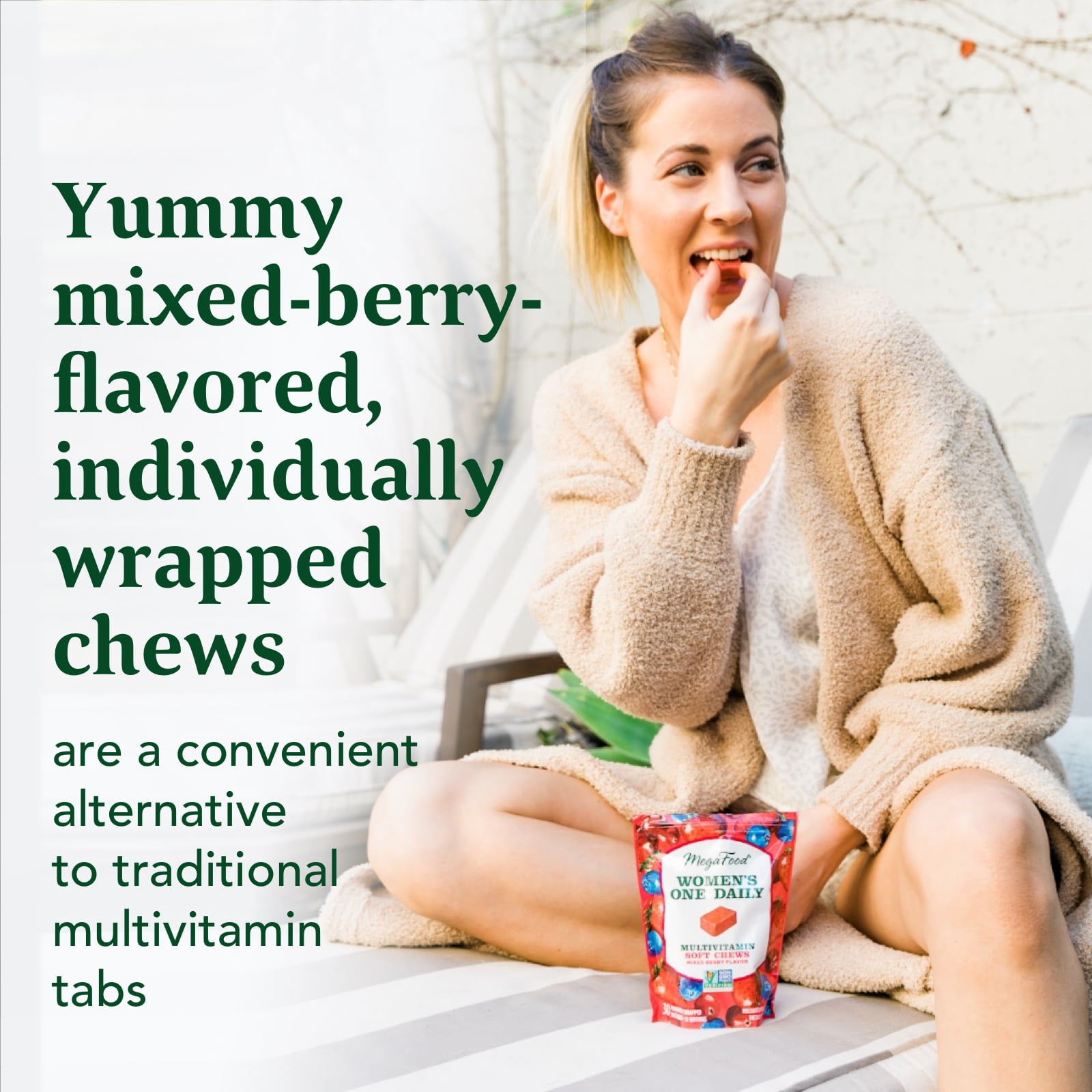 MegaFood Women’s One Daily Multivitamin Soft Chews, Daily Supplement ...