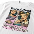 Born to Read Forced to Work Graphic T-Shirt, Book Lover Unisex Tee ...