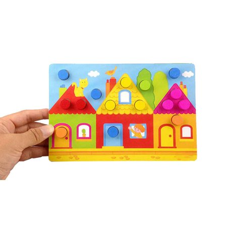 Color Cognition Board Puzzle Color Match Game Educational Toys for ...