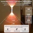 2026New Rechargeable Smart LED Motion Sensor Ambient Light,7Colours RGB ...