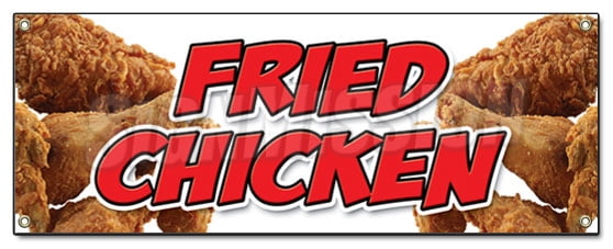 Fried Chicken Banner Sign Restaurant Signs Stand Fryer | Walmart Canada