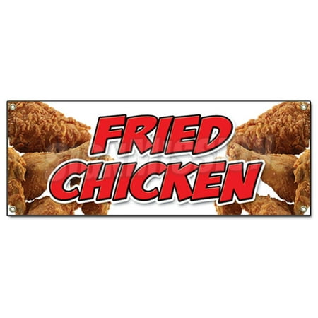 Fried Chicken Banner Sign Restaurant Signs Stand Fryer - Walmart.ca
