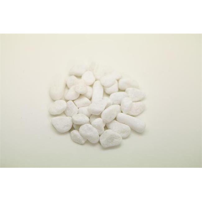 20 LB Snow White Pebbles 1-3 CM - Walmart.com