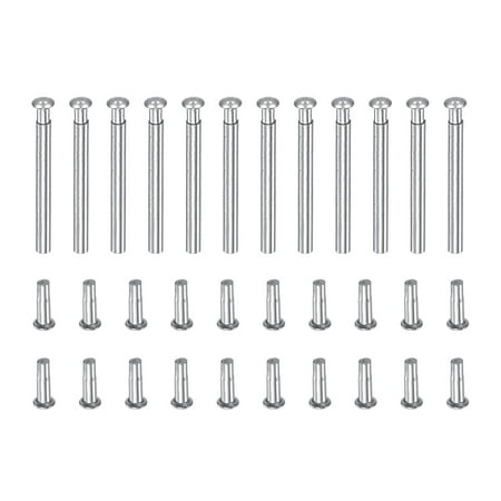 Uxcell 12x1.2mm Stainless Steel Tube Friction Pins Watch Strap Pressure ...