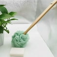 3Pack Exfoliating Loofah on a Stick, Long Handle Back Scrubber for ...
