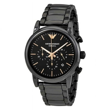 Emporio Armani Black Stainless Steel Chronograph Men's Watch, AR2485 ...