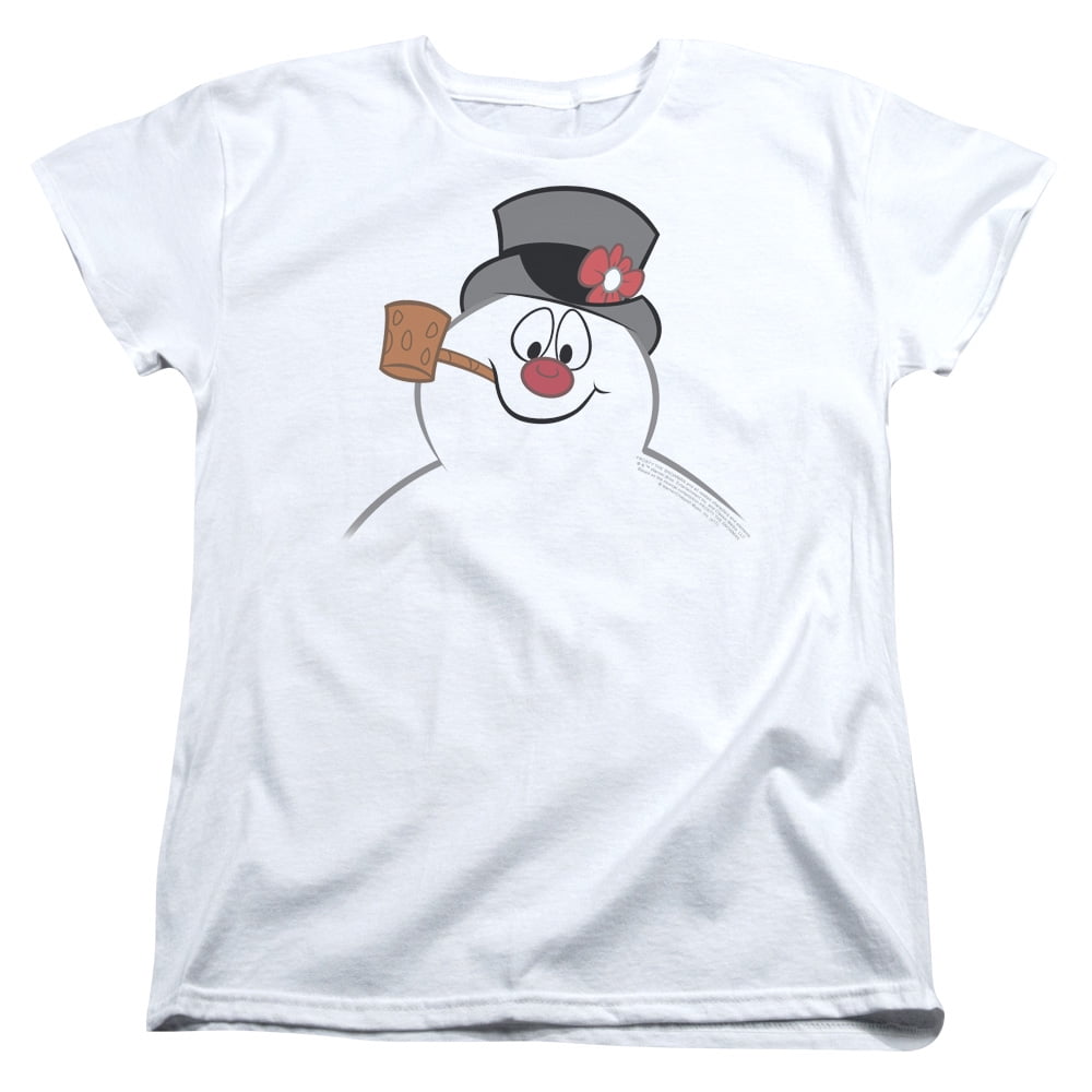 Frosty The Snowman - Frosty Face - Women's Short Sleeve Shirt - X-Large ...