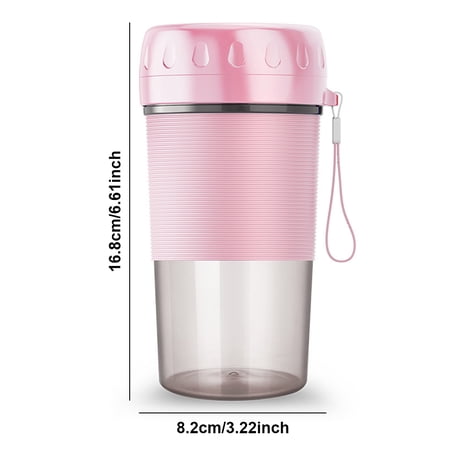 PS Blender Portable Handheld 1300mAh 300ml Battery Operated USB ...