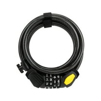 SUNLITE Defender Combo Cable Lock 10mm Black Combo Bike Lock - Walmart.com