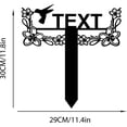 Custom Hummingbird Address Metal Yard Sign,Address Garden Stake ...