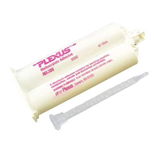 Plexus MA300 All Purpose High Strength 5-minute MMA Adhesive 50ml/1.7oz cartridge (30500 ...
