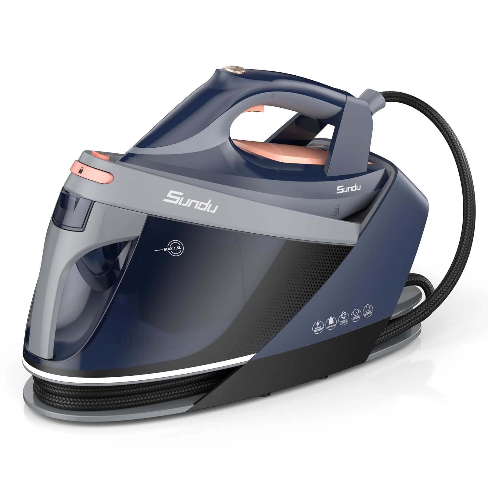 Sundu Professional Digital LED Steam Iron, with 1.5L Water Tank, ECO ...