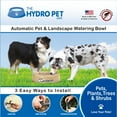 The Hydro Pet Automatic Pet Water Bowl, Tan, 1.05 Gallon - Walmart.com